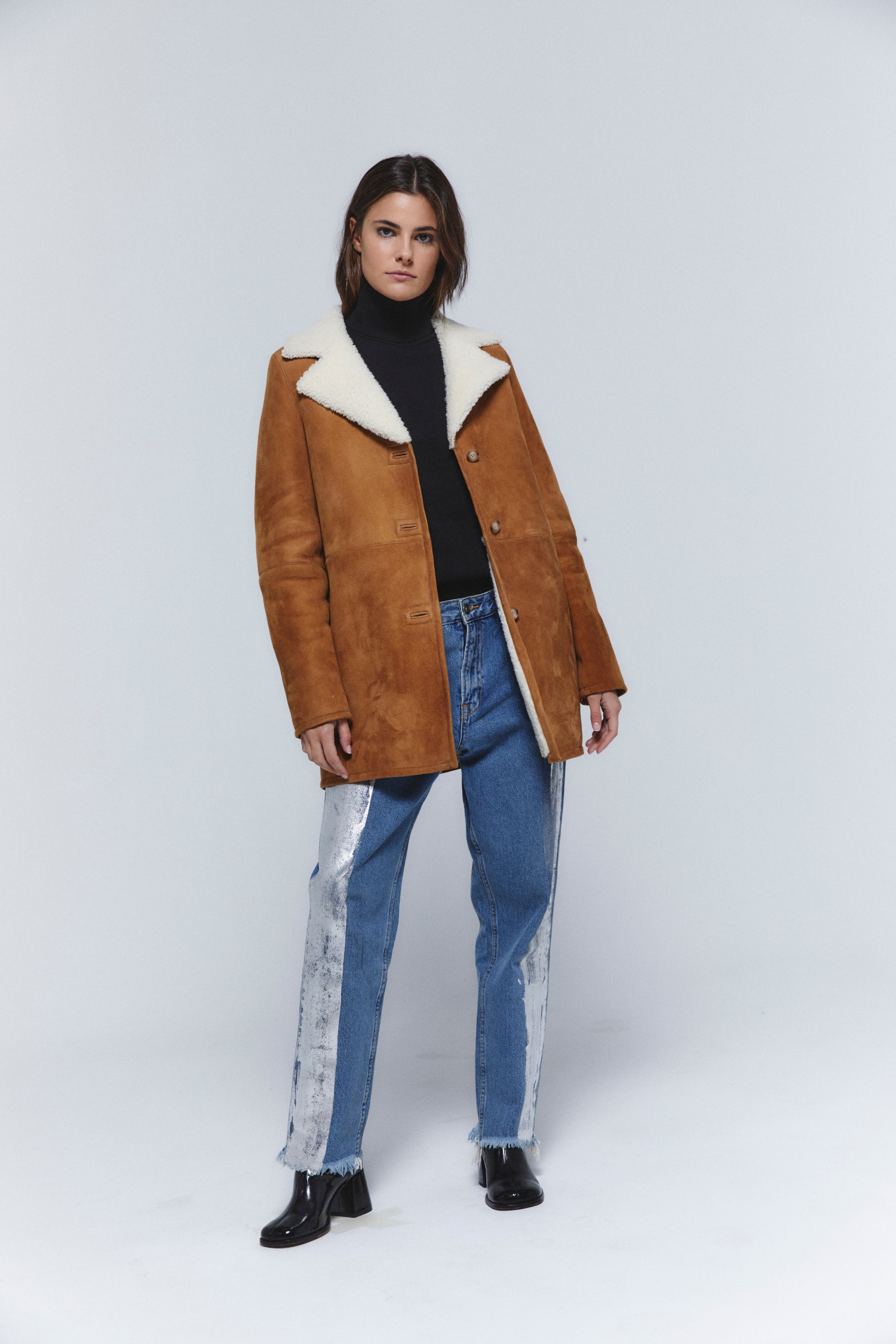 Double-Faced Merino Shearling Coat | Ramiro Guardiola